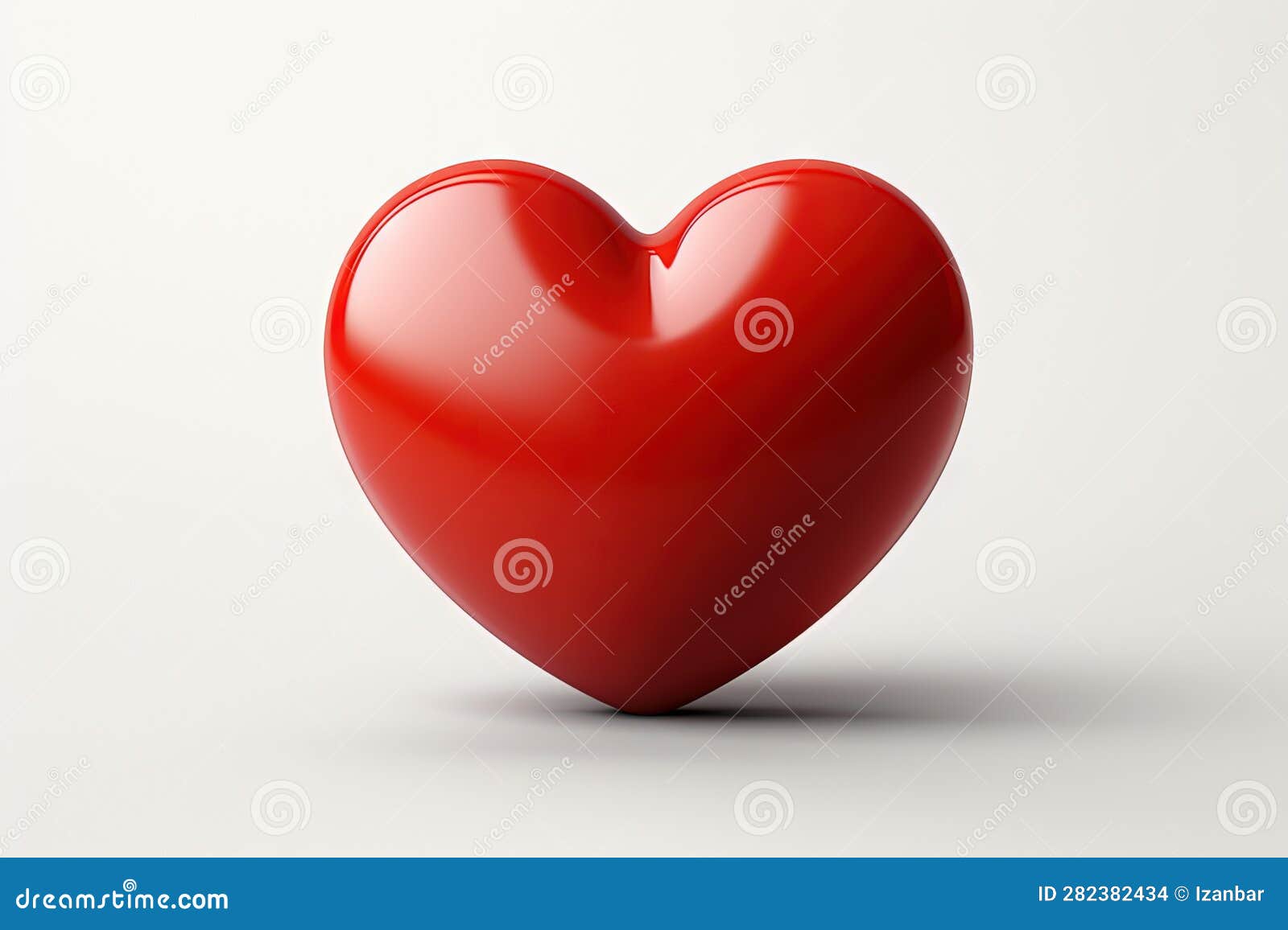 Red Heart Shape Isolated on White Illustration Generative Ai Stock ...