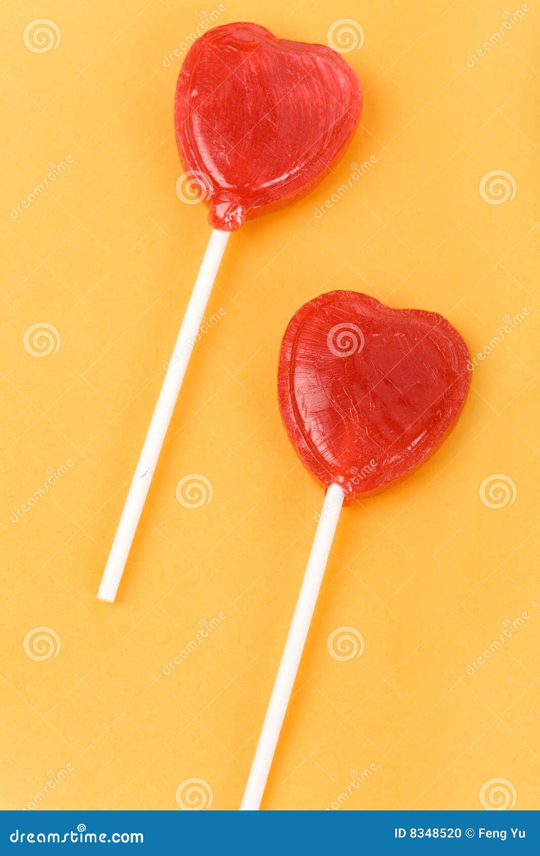 Red Heart Shape Lollipop stock photo. Image of romantic - 8348520