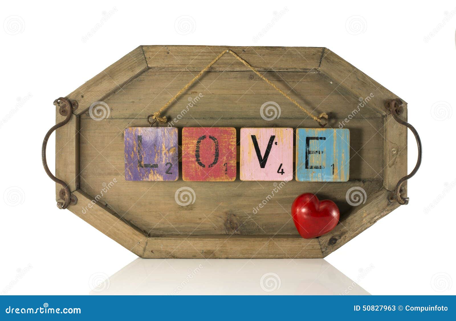 Red Heart Shape and Love Letters Stock Image - Image of shape, word ...