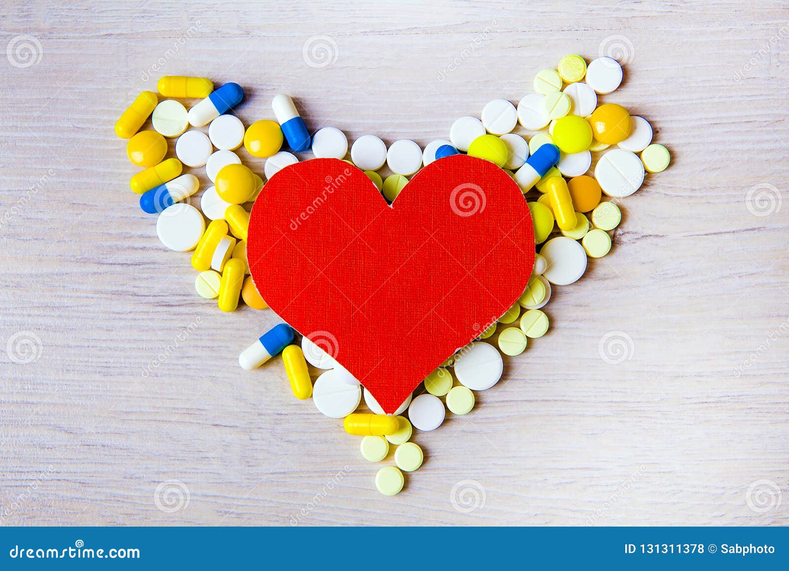 Pills and Heart Shape stock photo. Image of medicine - 131311378