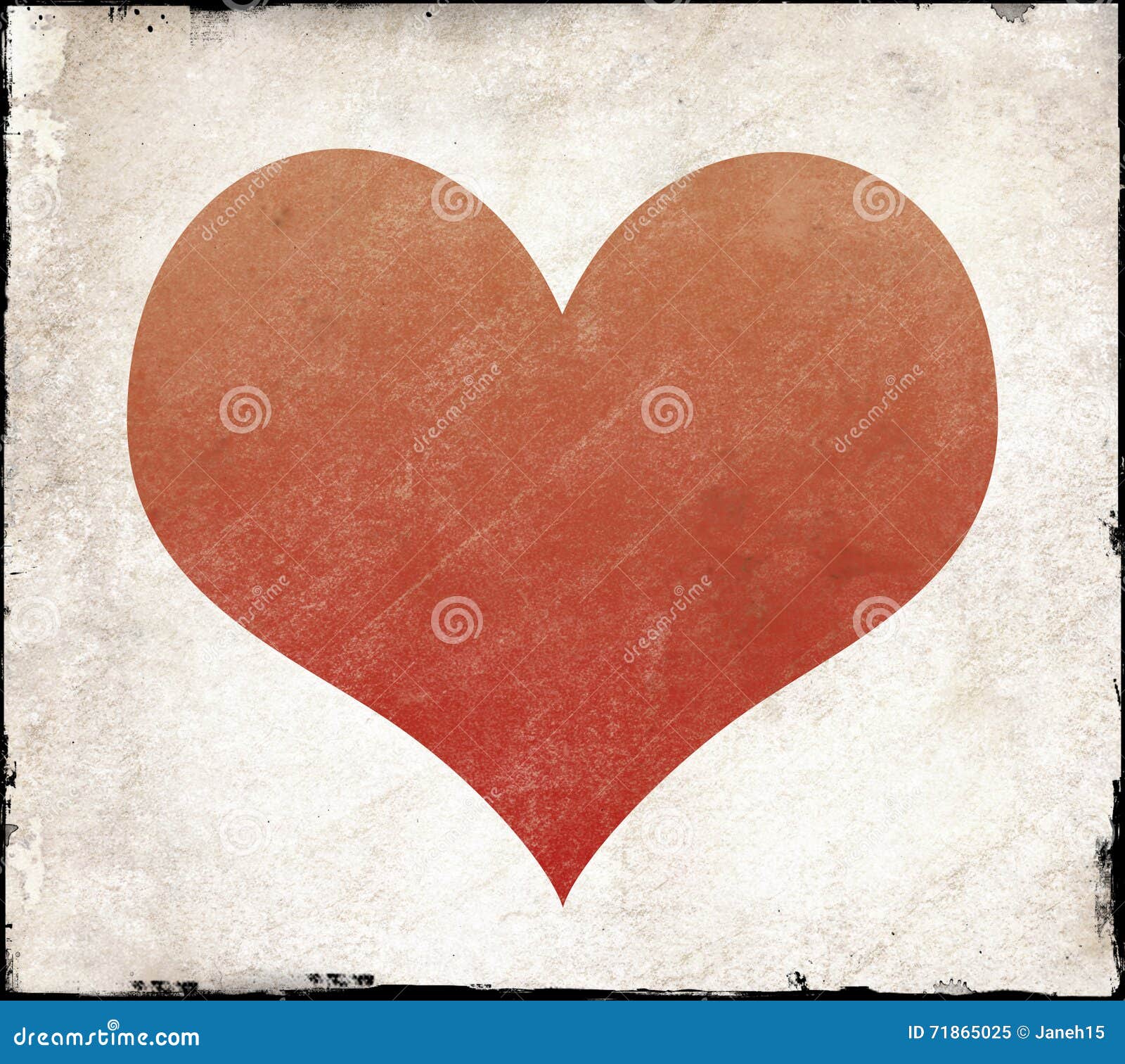 Red Heart Shape with Texture Stock Illustration - Illustration of ...
