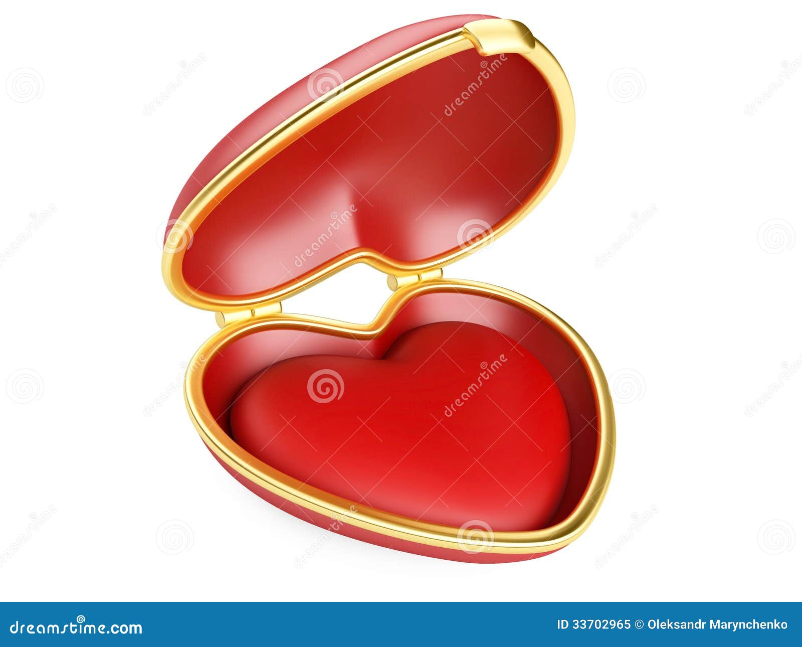 Red heart shaped box stock illustration. Illustration of holiday - 33702965