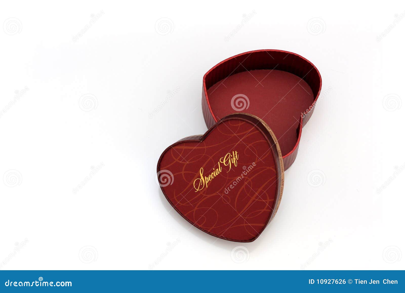 Red heart-shaped gift box stock photo. Image of affectionate - 10927626