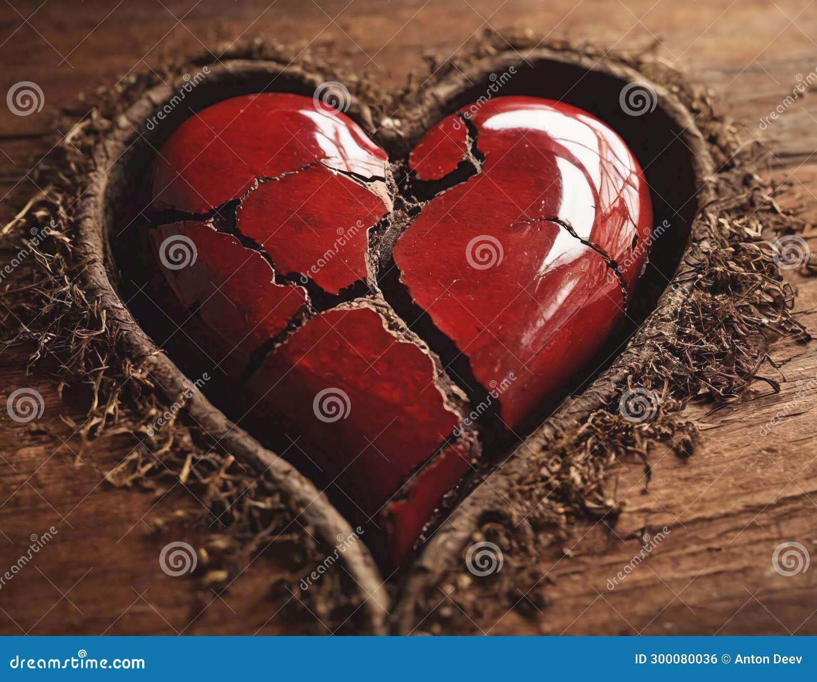 A Red Heart Shaped Hole in the Sand Stock Photo - Image of bliss, beach ...