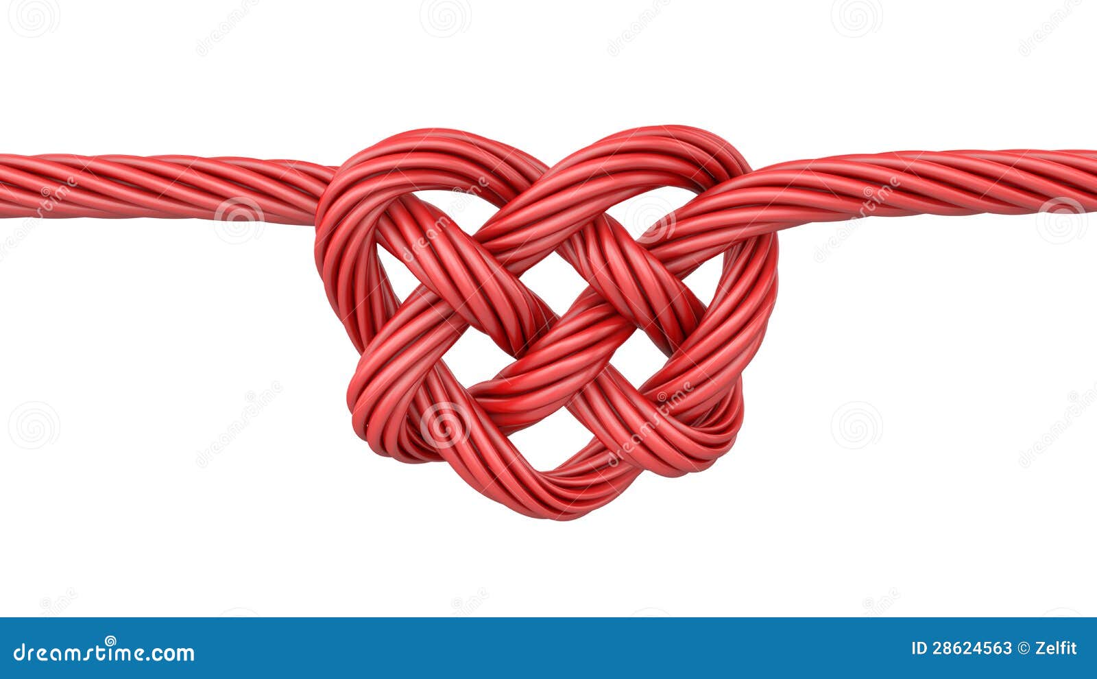 Red heart shaped knot stock image. Image of background - 28624563