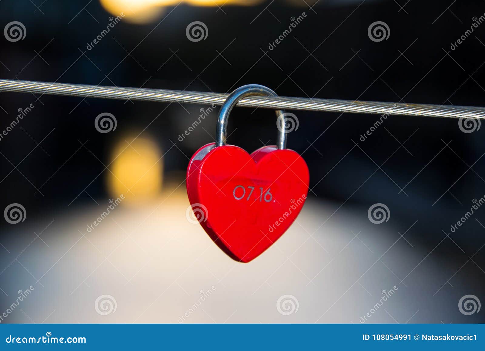 REd Heart Shaped Padlock Hanging Stock Image - Image of padlock ...