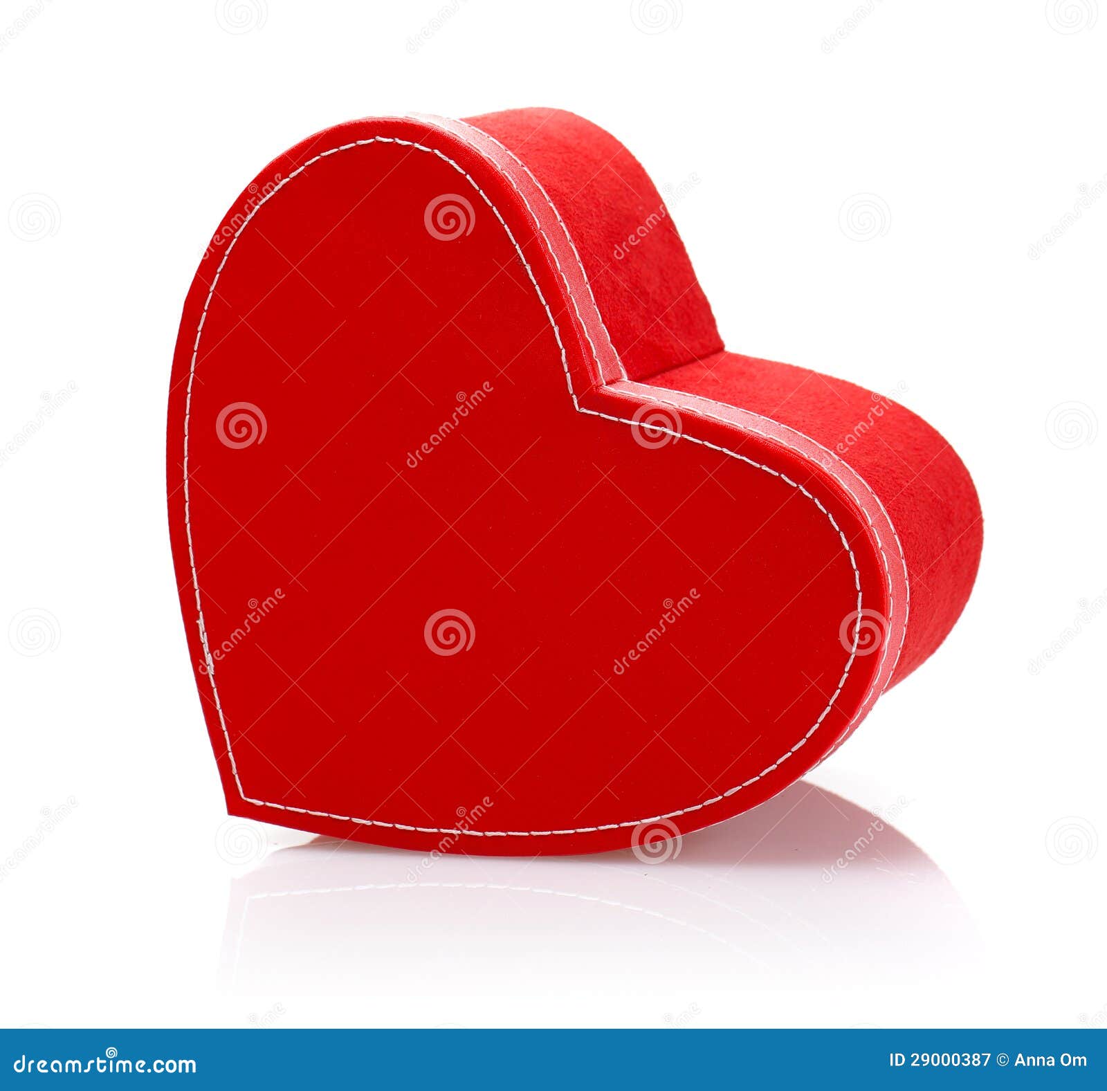 Red Heart-shaped Present Box Stock Image - Image of affection ...