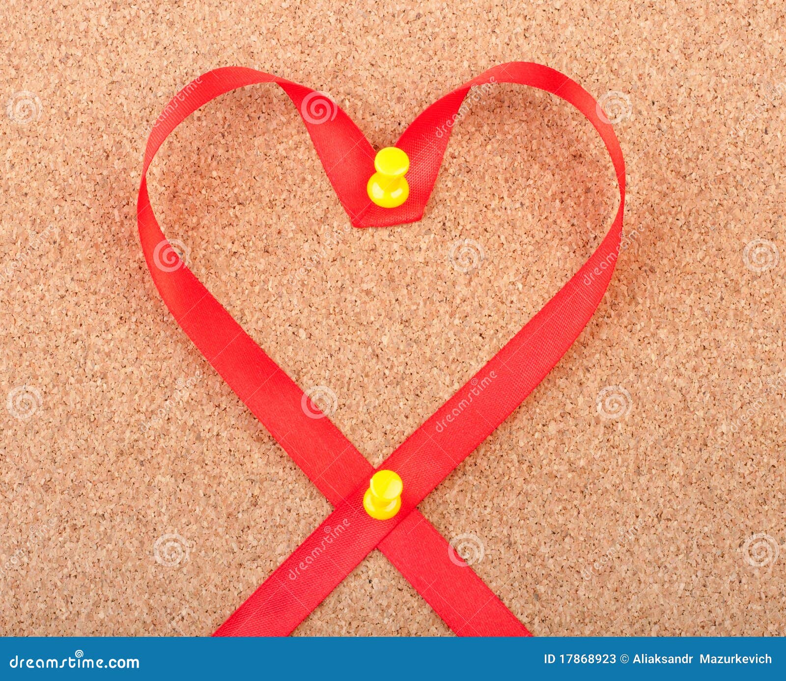 Red heart shaped ribbon stock image. Image of concept - 17868923