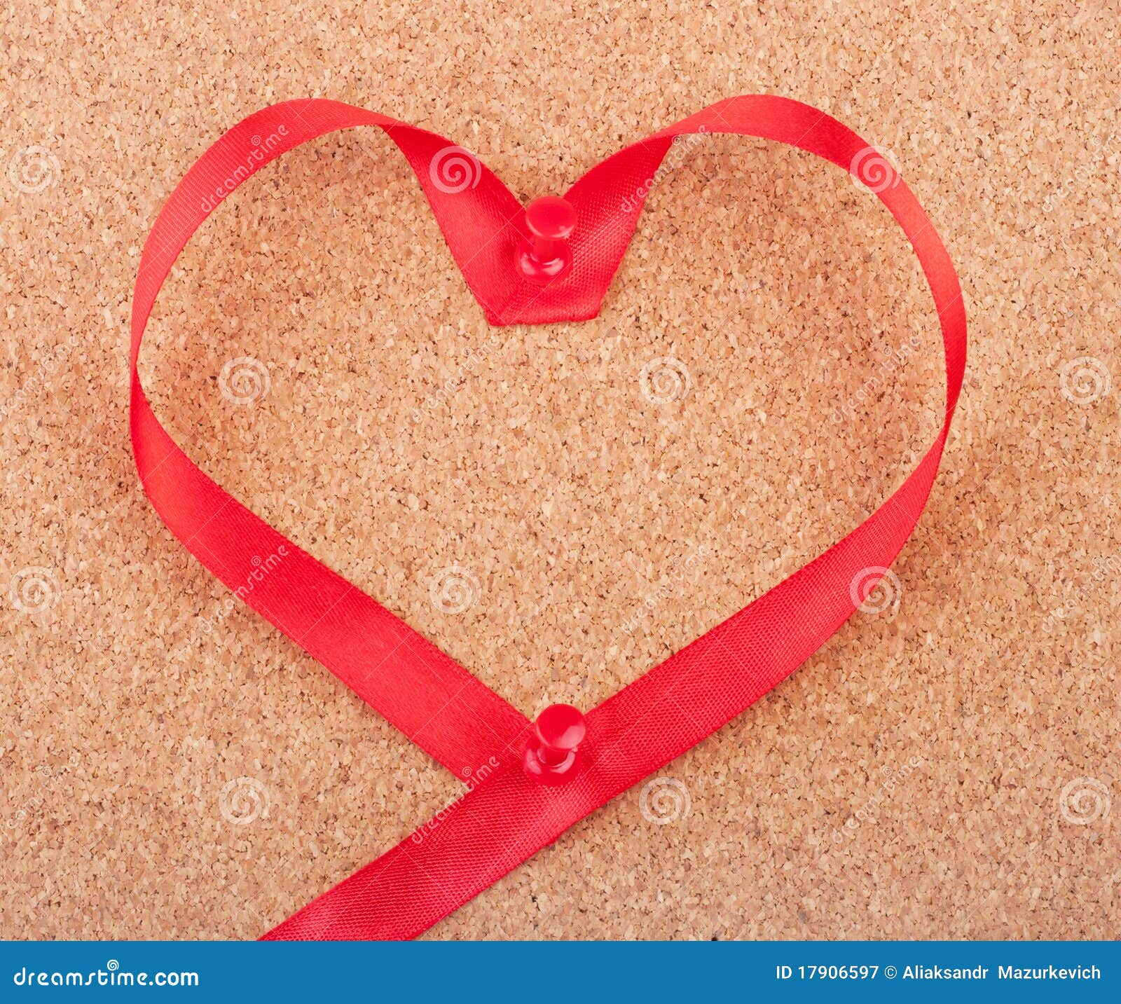 Red heart shaped ribbon stock image. Image of passion - 17906597