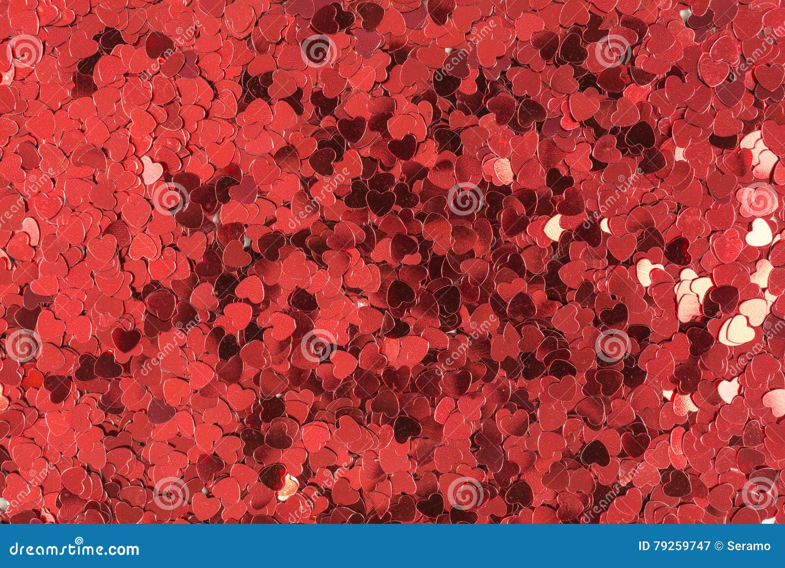 Red heart shaped sequins stock image. Image of brilliant - 79259747