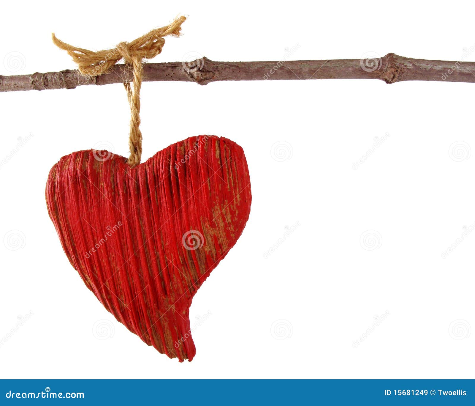 Red heart on a string stock image. Image of present, white - 15681249
