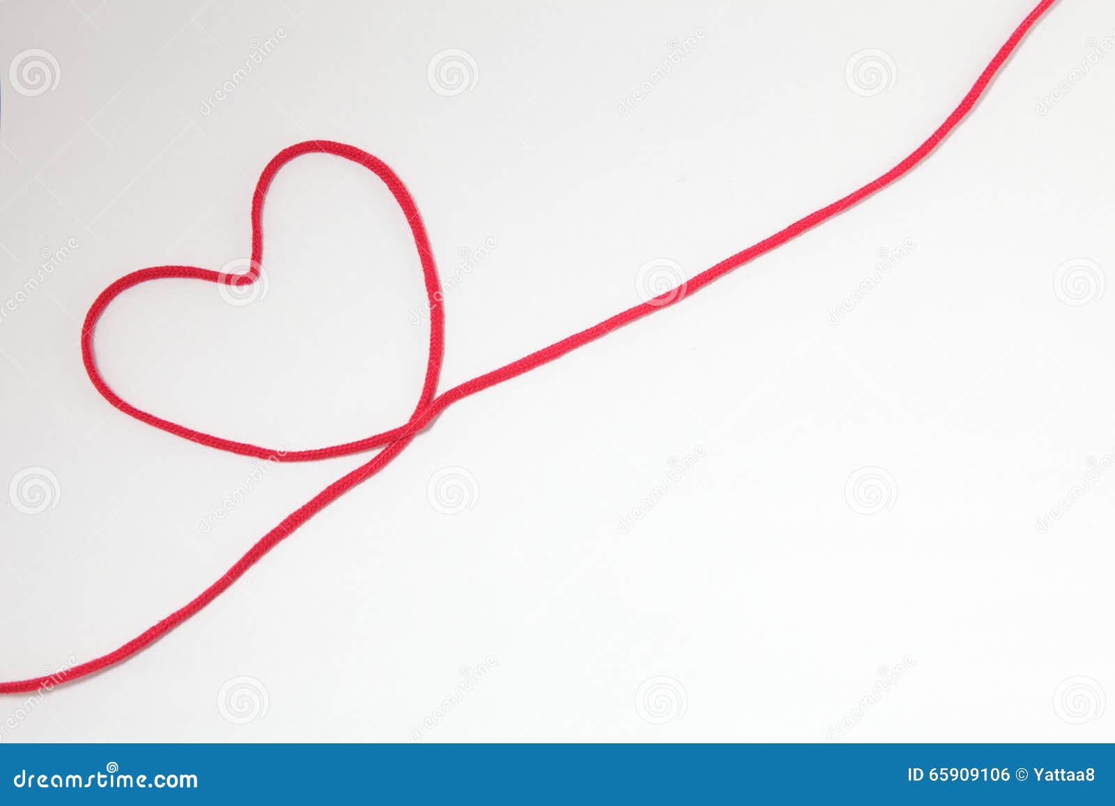 Red heart string stock illustration. Illustration of background - 65909106