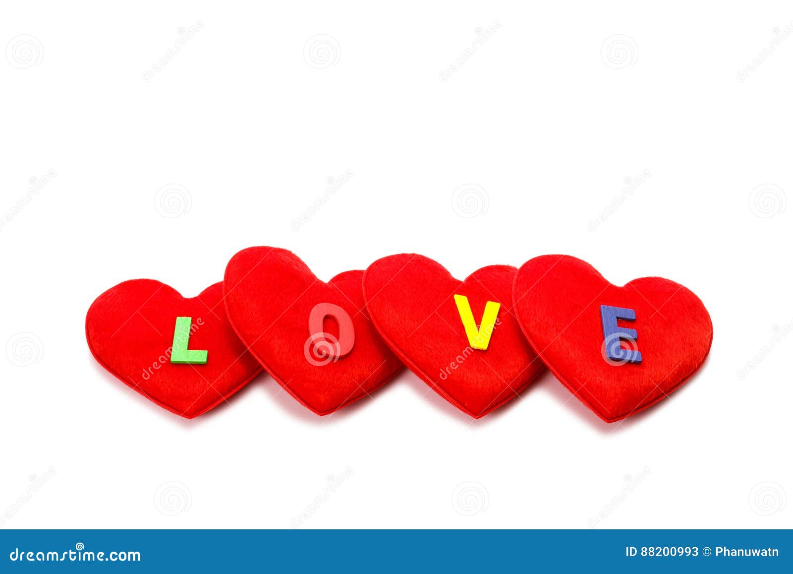 Red Heart. Studio Shot Isolated on White Stock Image - Image of rubber ...