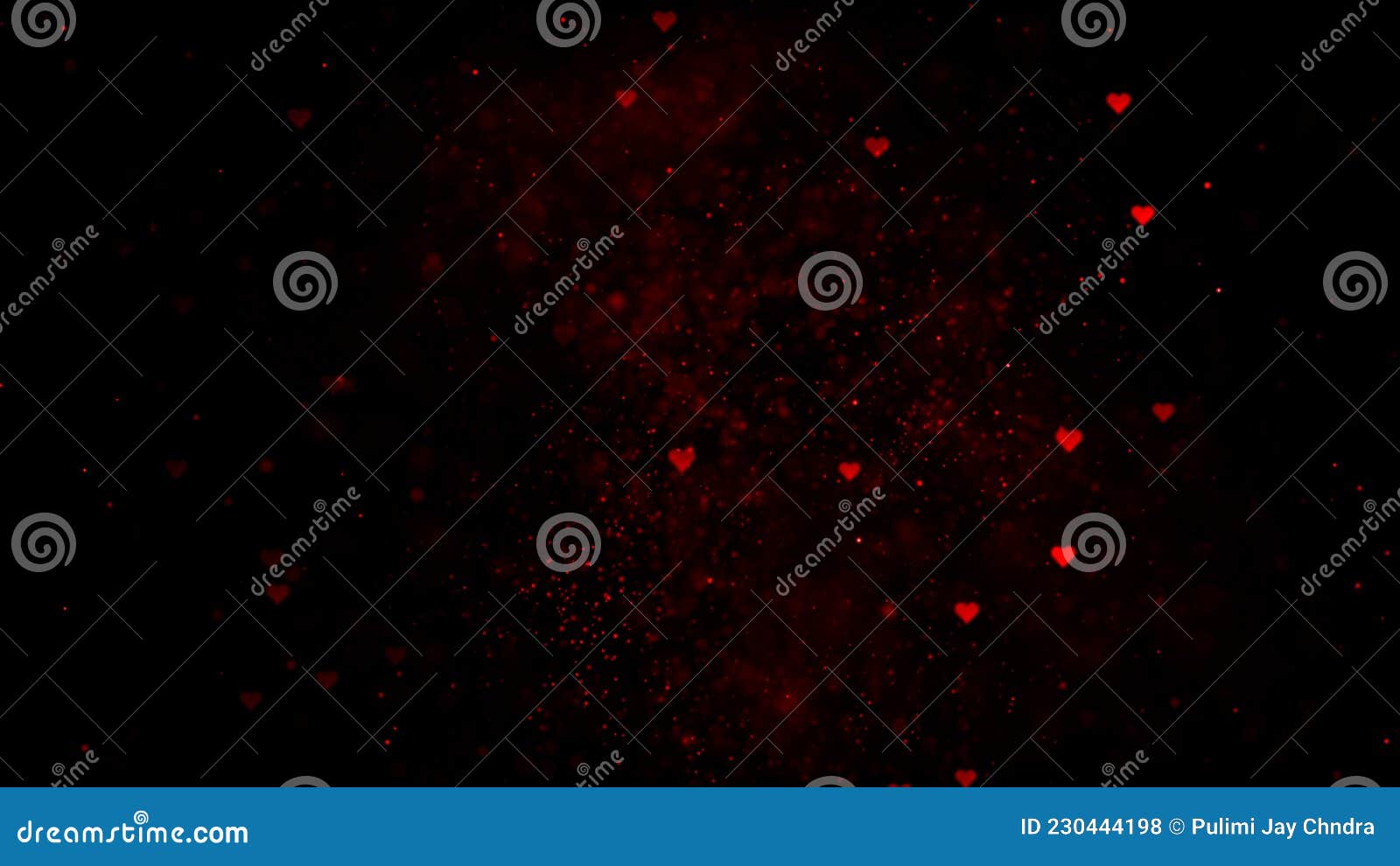 Red Heart Symbol Particle Background, Red Love Particles Background ...