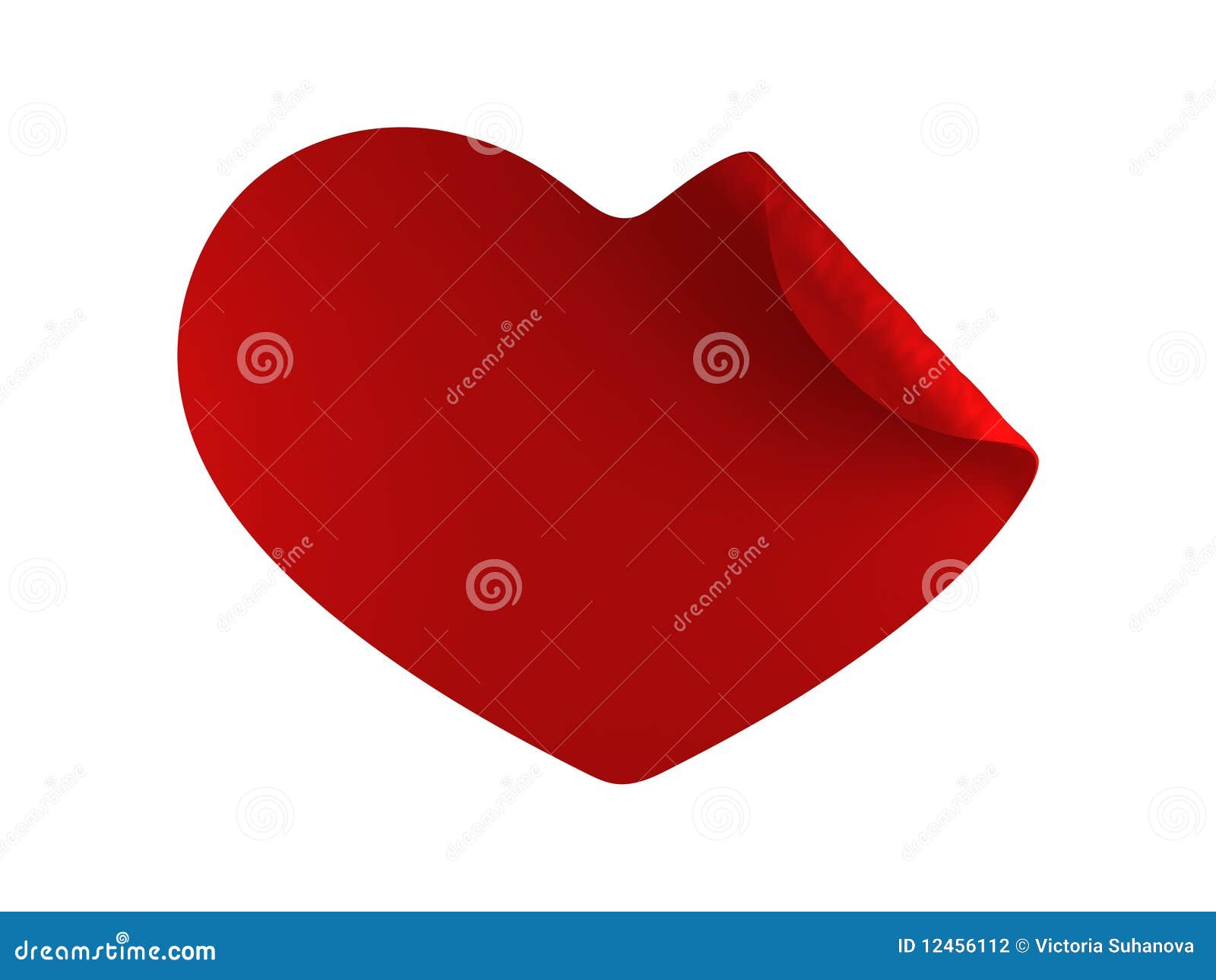 Red heart twirl stock illustration. Illustration of sweets - 12456112