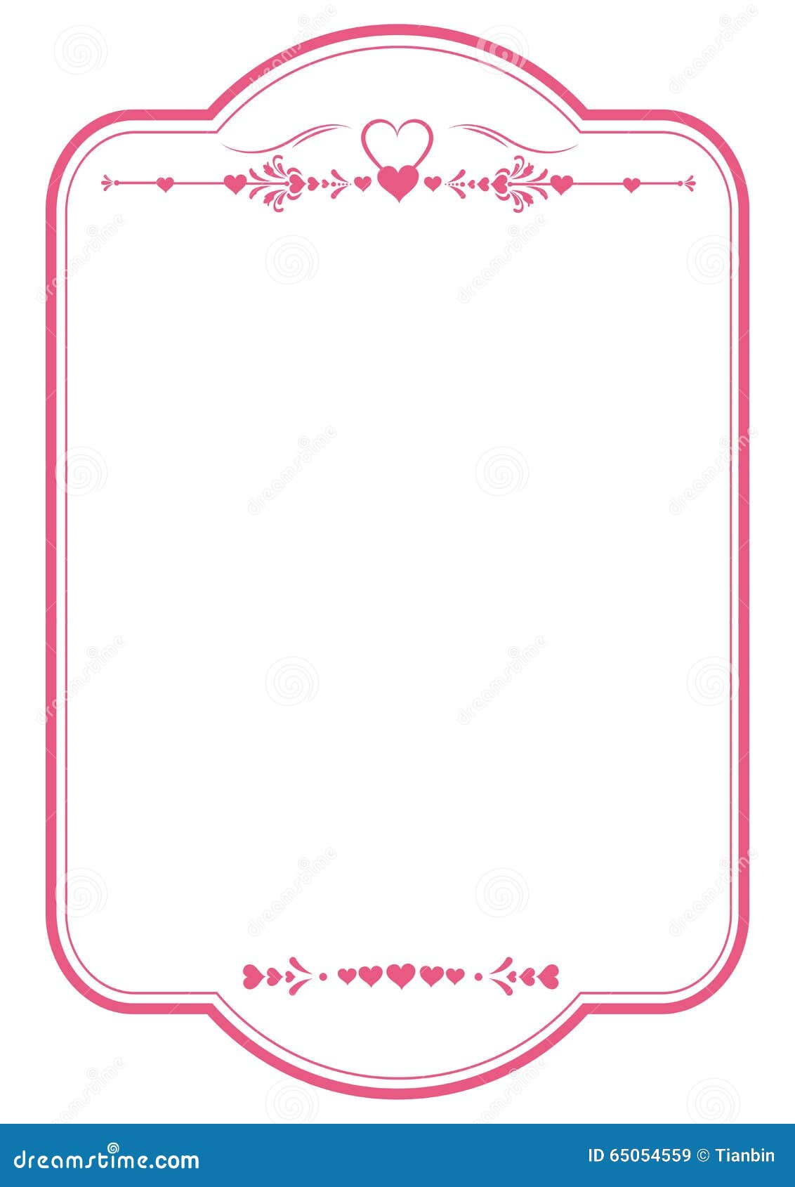 Valentine paper border stock vector. Illustration of pattern - 65054559