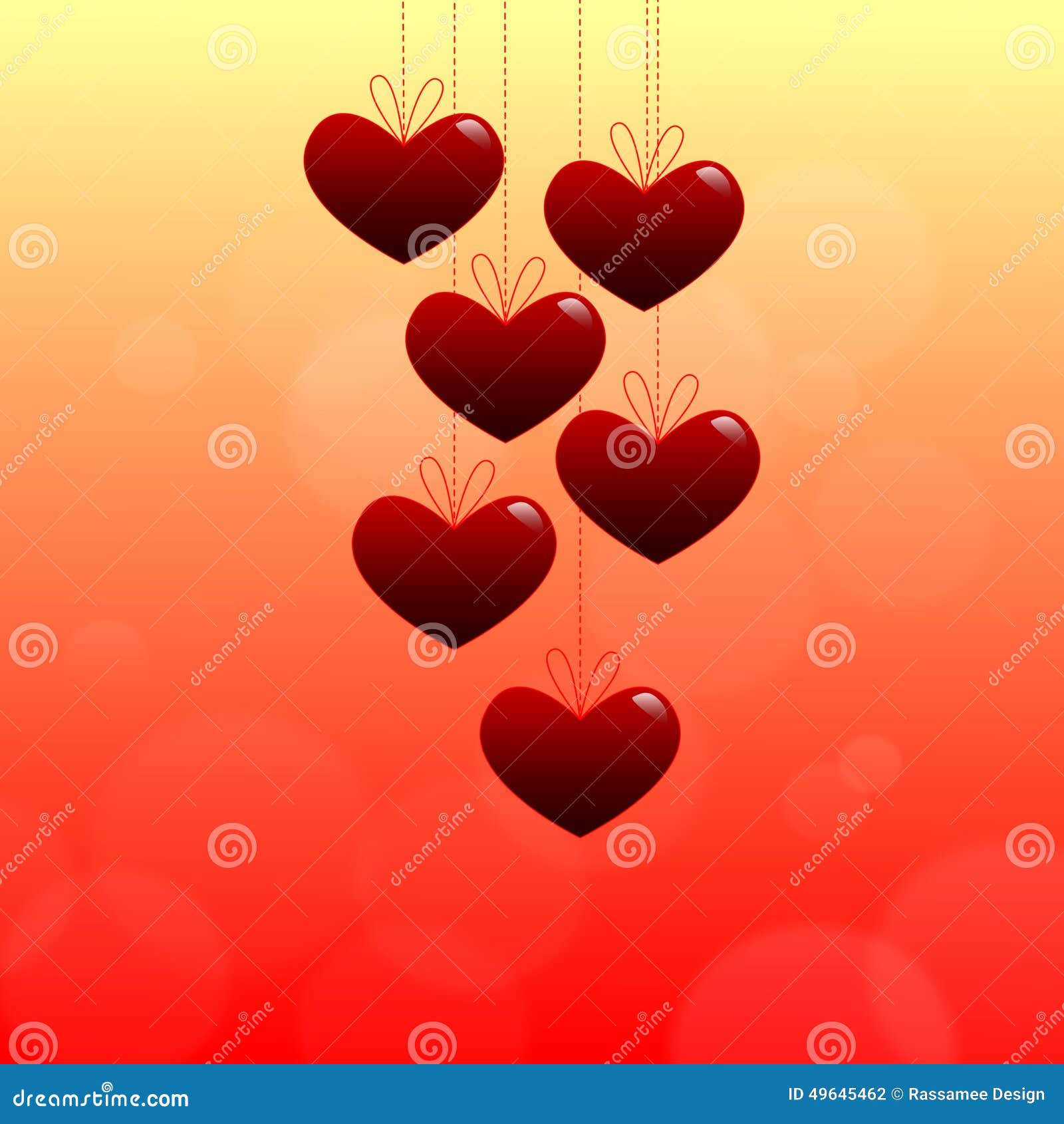 Red heart stock illustration. Illustration of love, background - 49645462