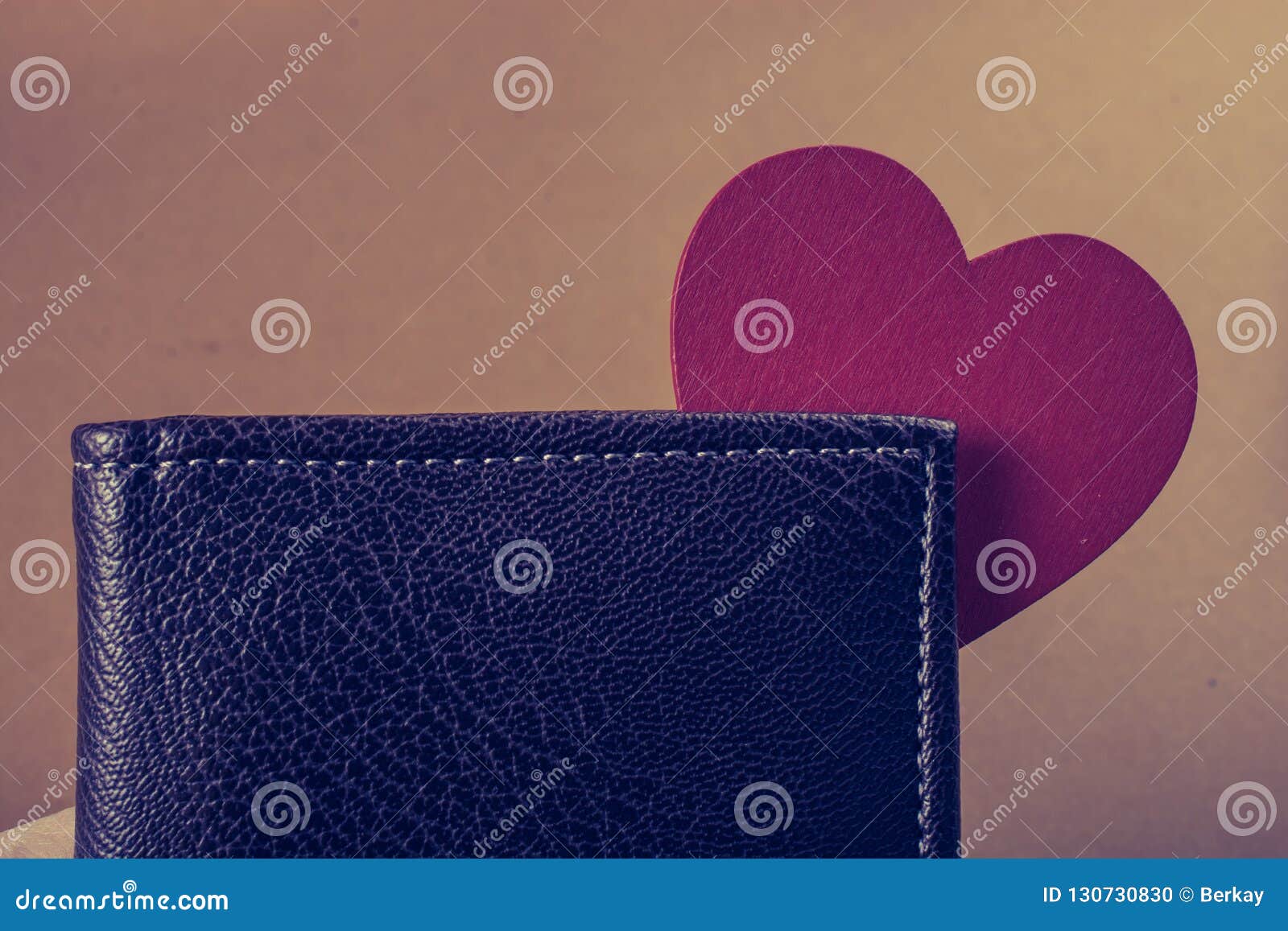 Red Heart and Wallet As Finance Concept Stock Photo - Image of passion ...