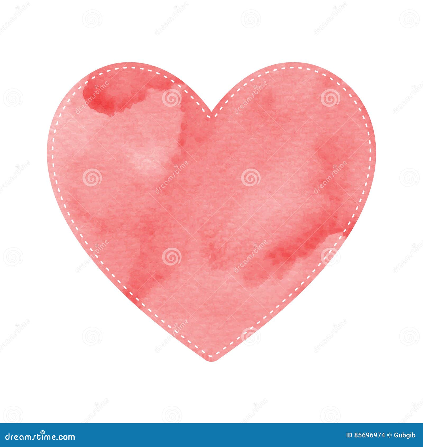 Red Heart on White Background Stock Vector - Illustration of messy ...