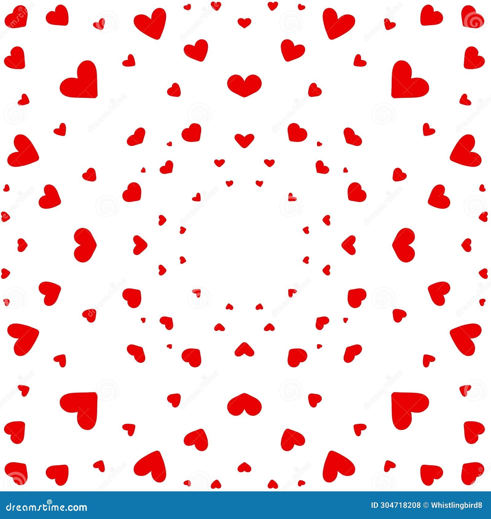 Red Heart on White Background Illustration, Love Wallpaper Design ...