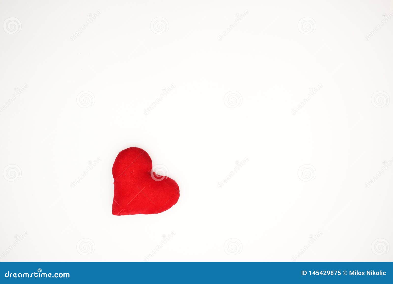 Red Heart on the White Background Stock Image - Image of abstract ...
