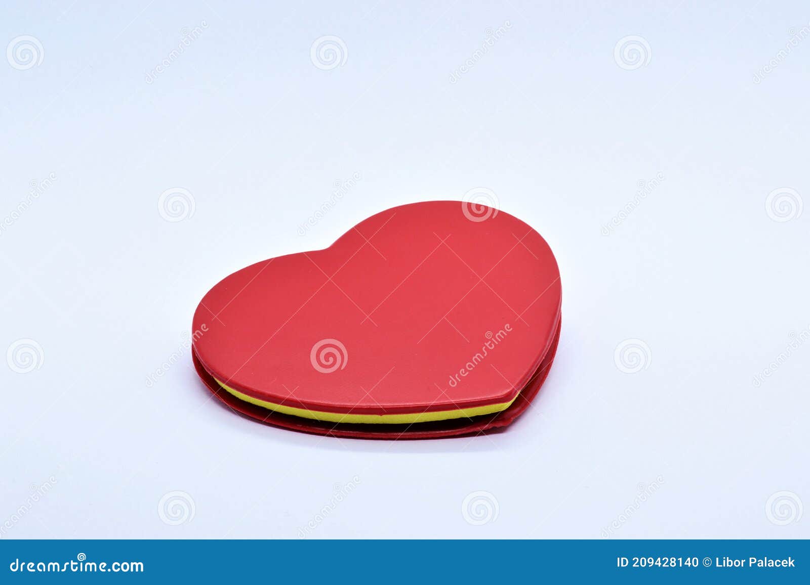 Red Heart on a White Background Stock Photo - Image of designer, design ...