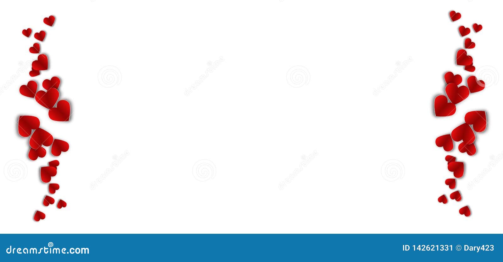 Red Heart on a White Background Stock Illustration - Illustration of ...