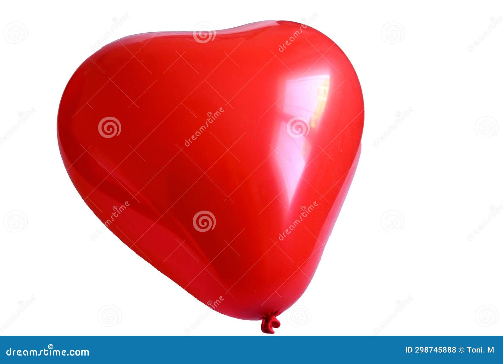 Red Heart on White Background Stock Photo - Image of love, decoration ...