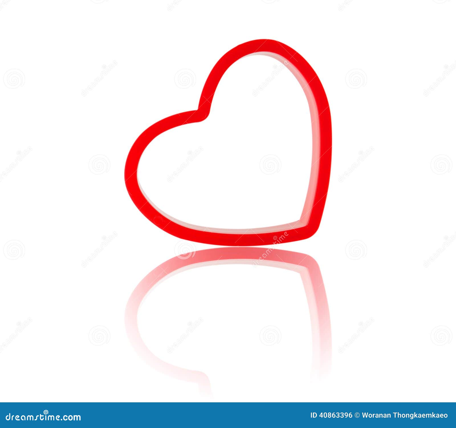 Red Heart on white stock photo. Image of love, heart - 40863396