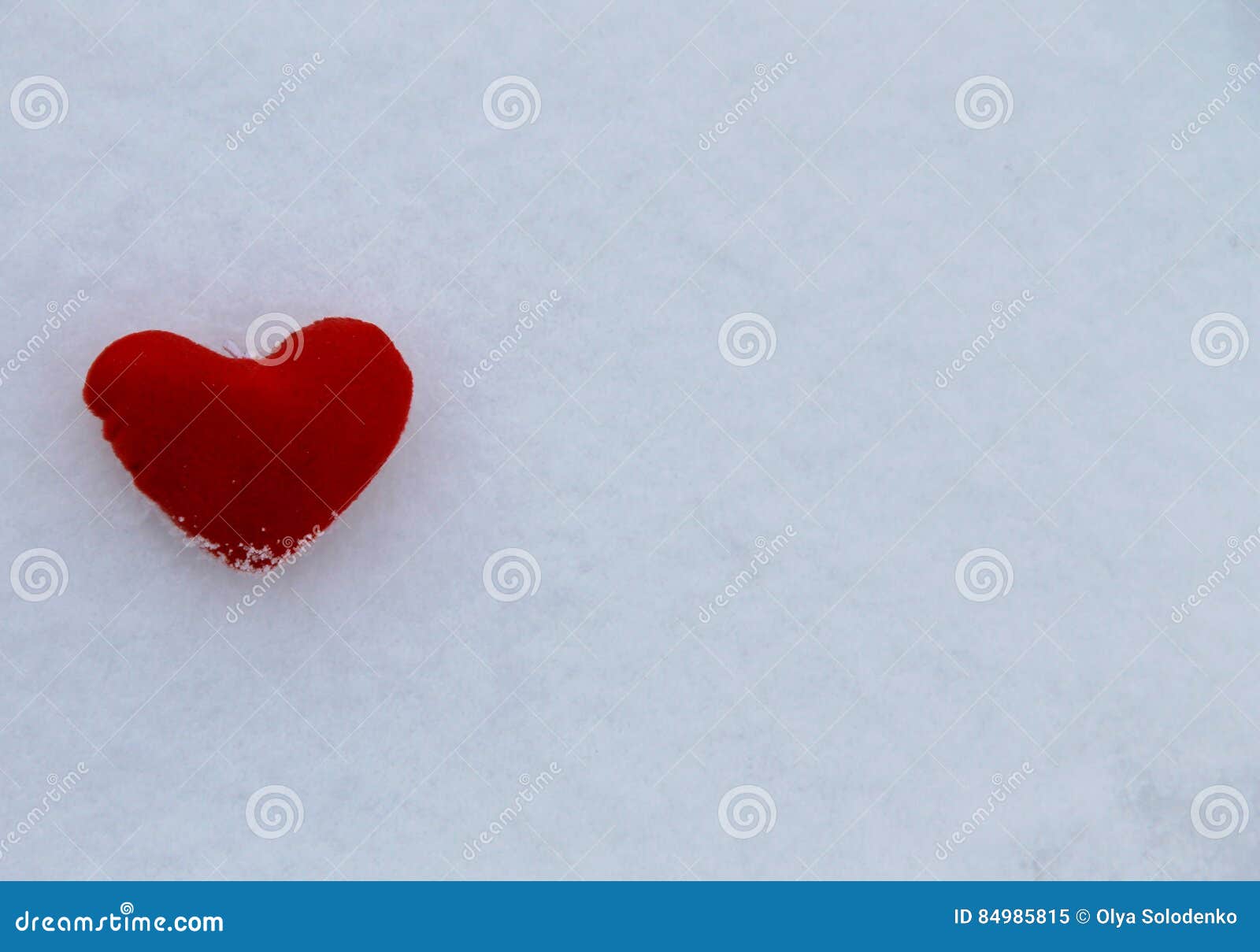 Red heart on a white snow stock image. Image of covered - 84985815