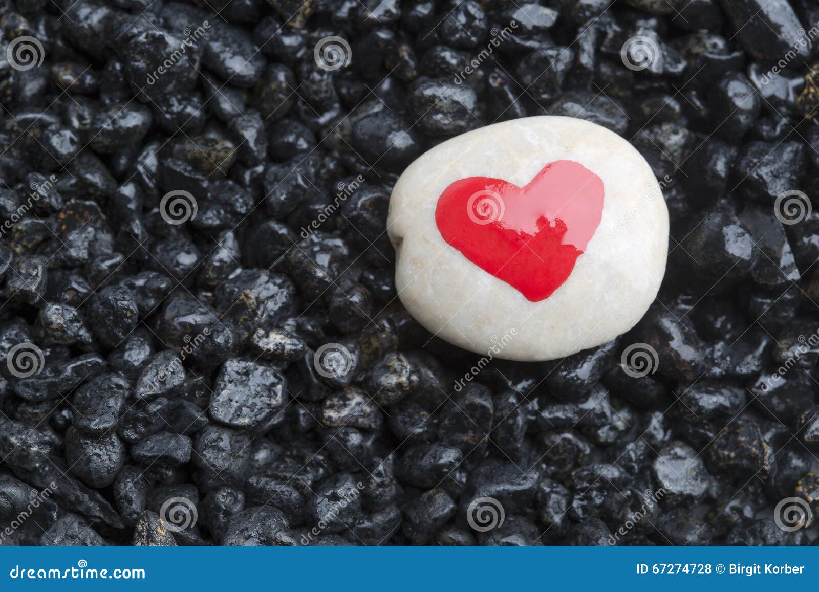 Red heart on white stone stock photo. Image of black - 67274728