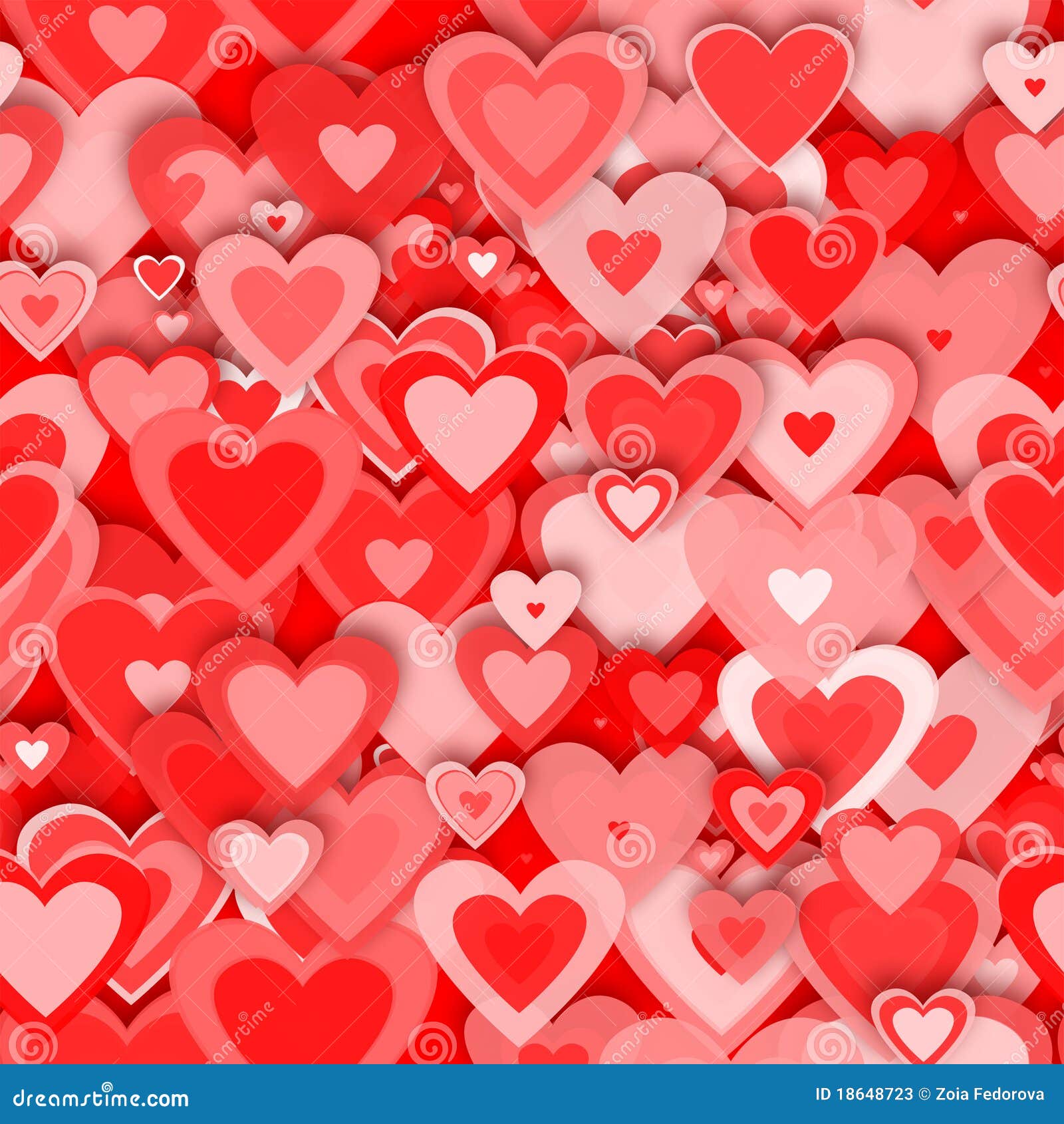 Red hearts stock illustration. Illustration of ornament - 18648723