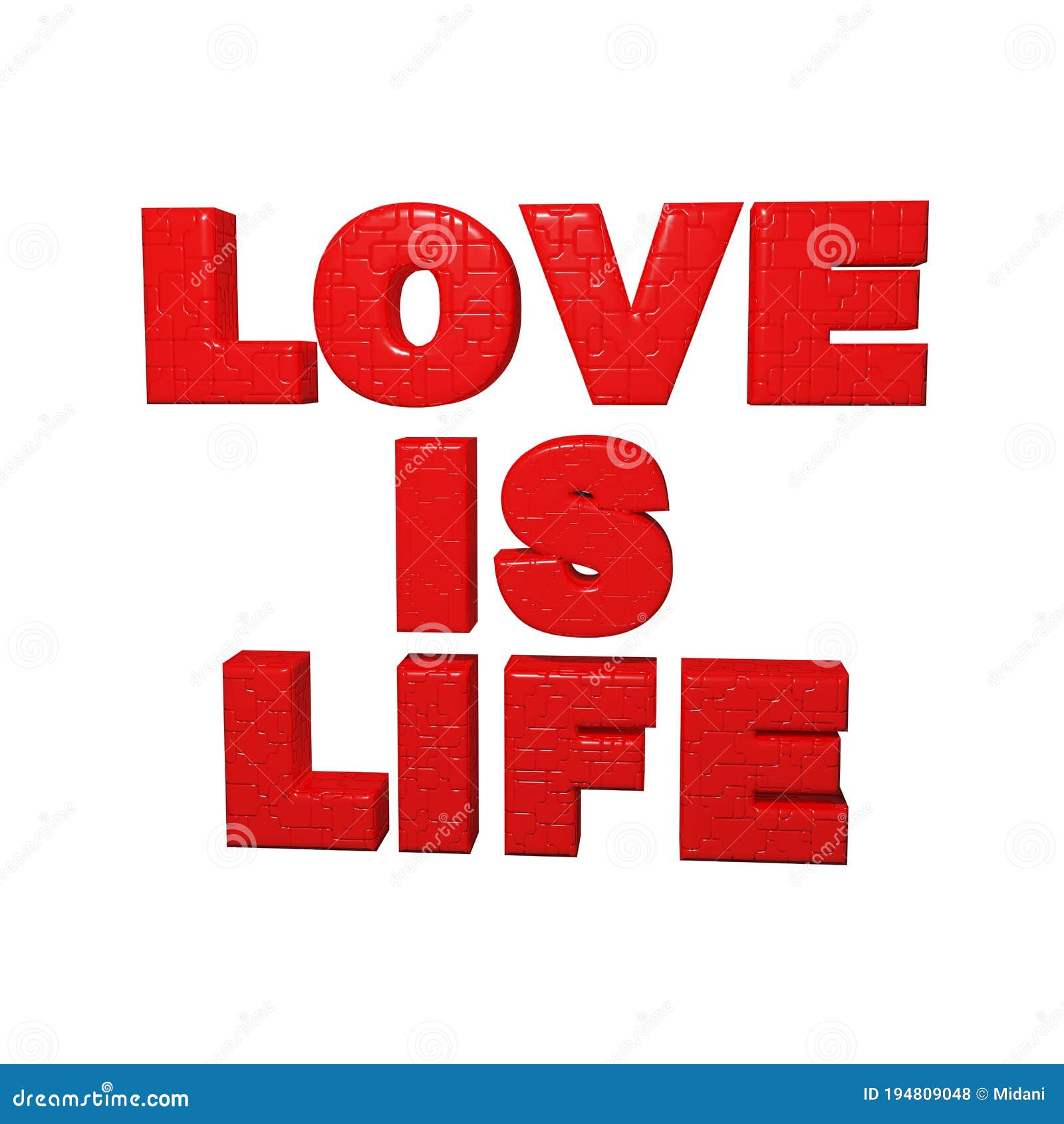 Love is life stock illustration. Illustration of concept - 194809048