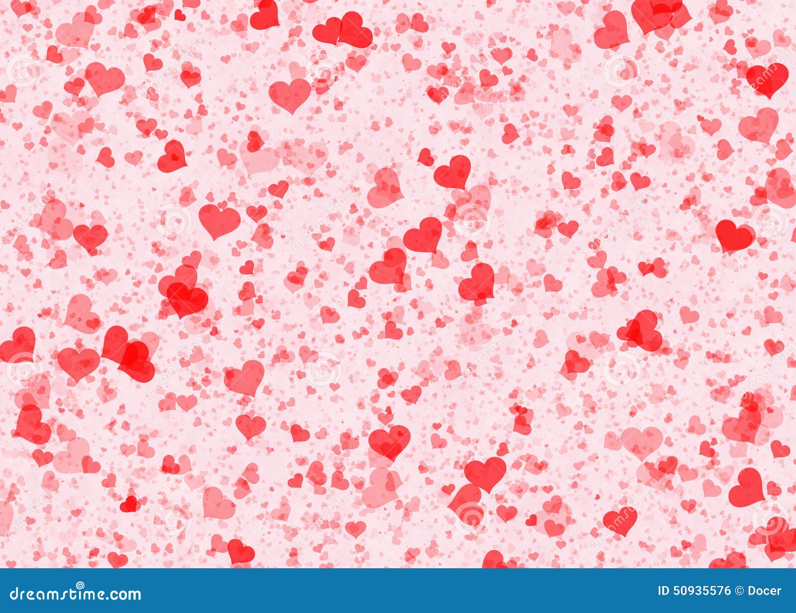 Red Hearts Background. Love Texture Stock Illustration - Illustration ...