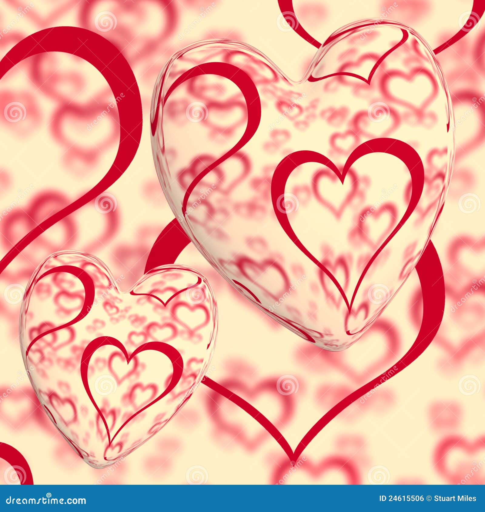 Red Hearts Design stock illustration. Illustration of feelings - 24615506