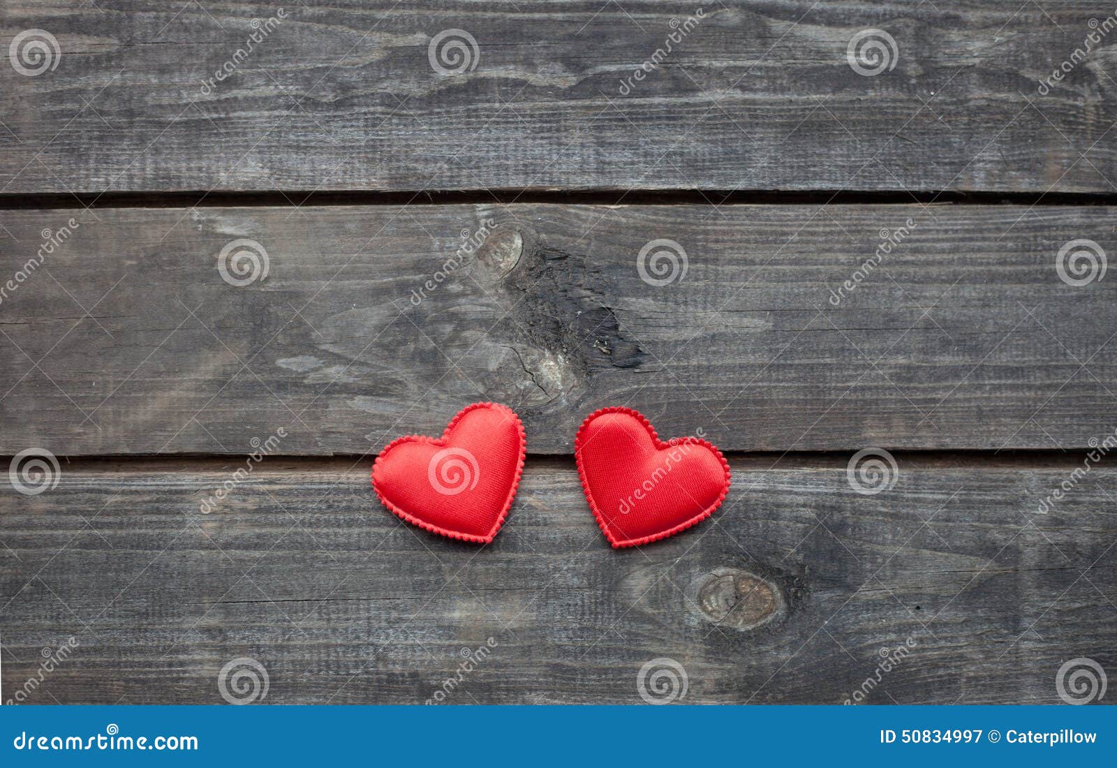 Red hearts on rustic wood stock image. Image of love - 50834997