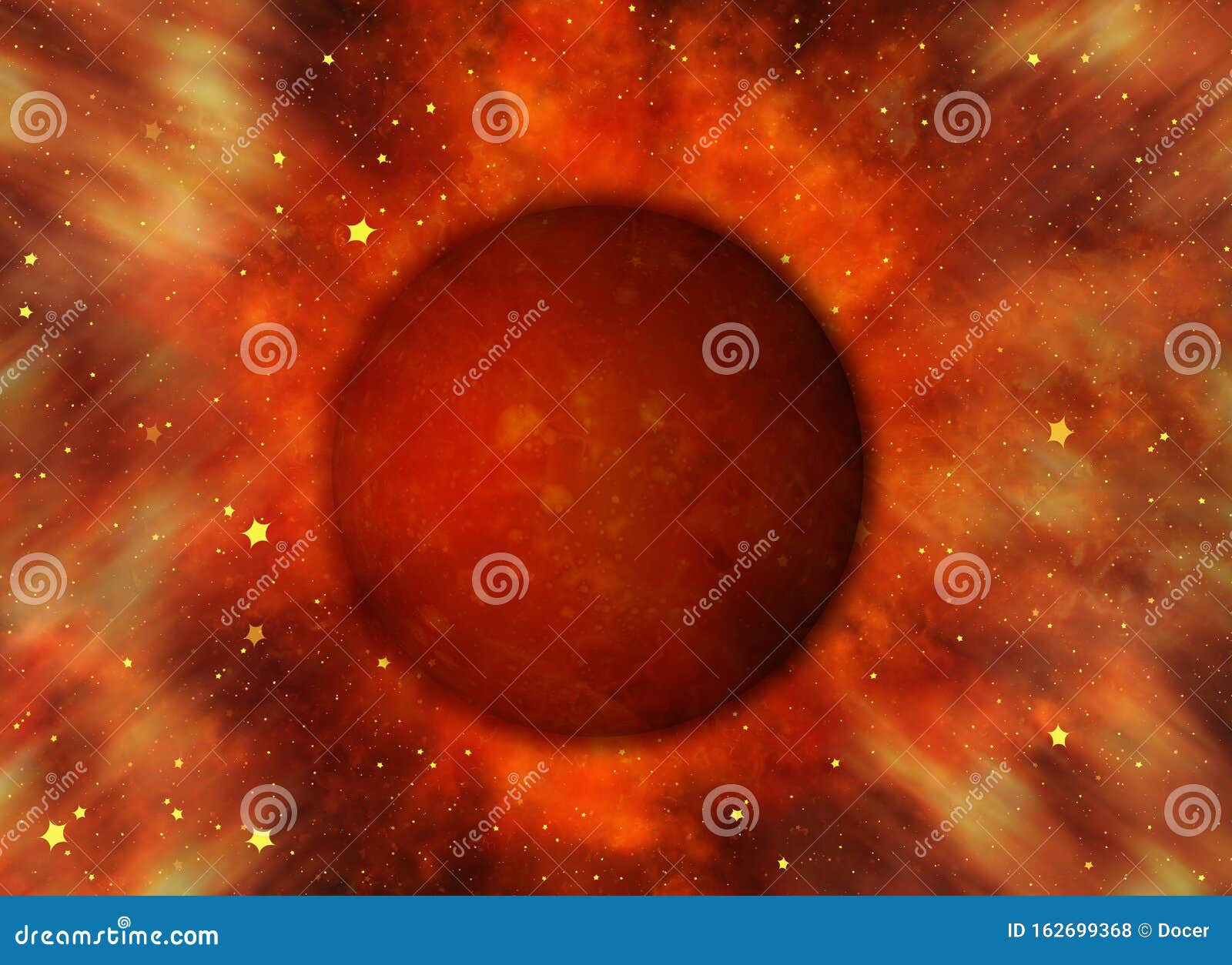 Red Heat Planet on Space Backgrounds Stock Photo - Image of fire ...