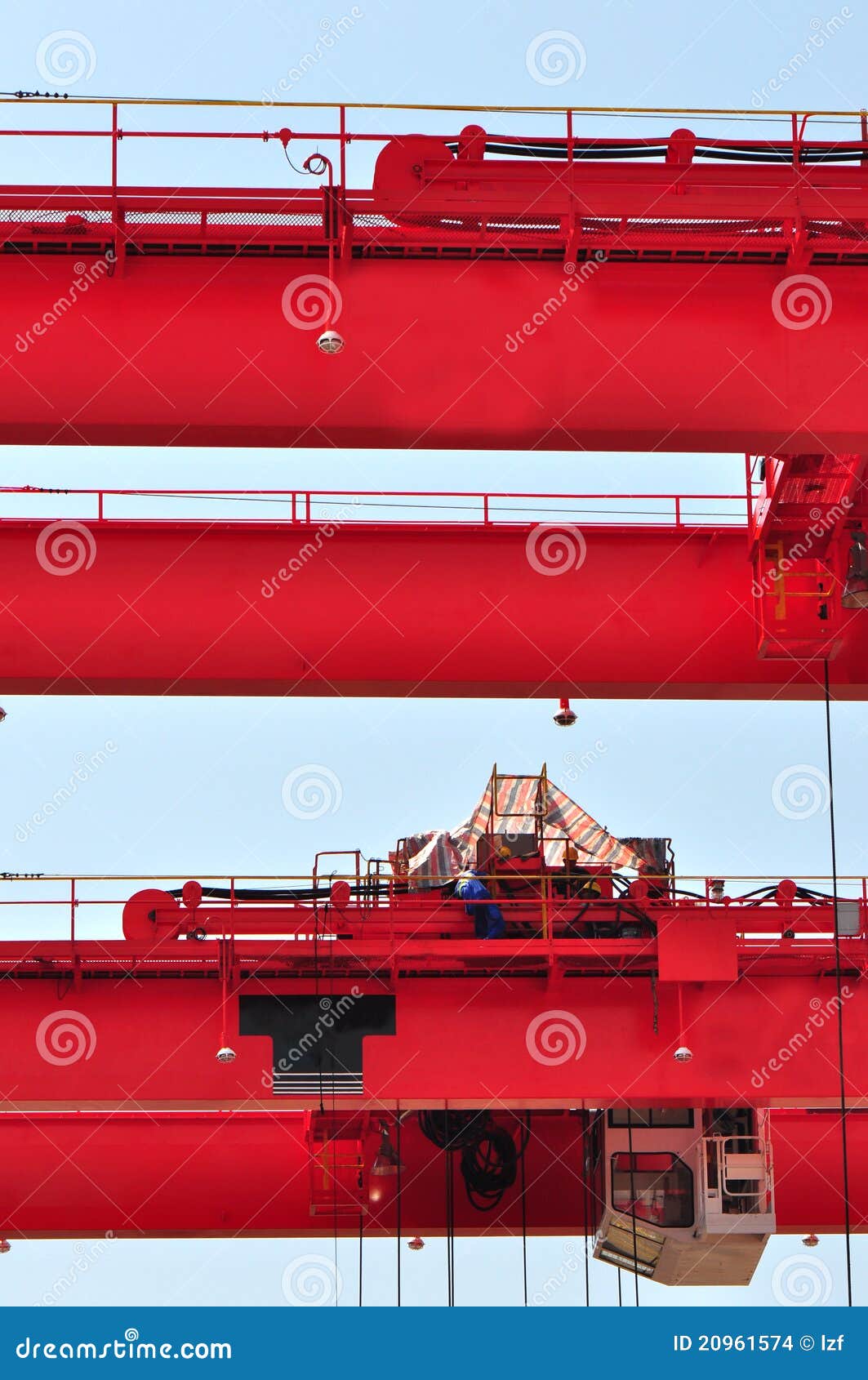 Red heavy load crane stock photo. Image of logistics - 20961574