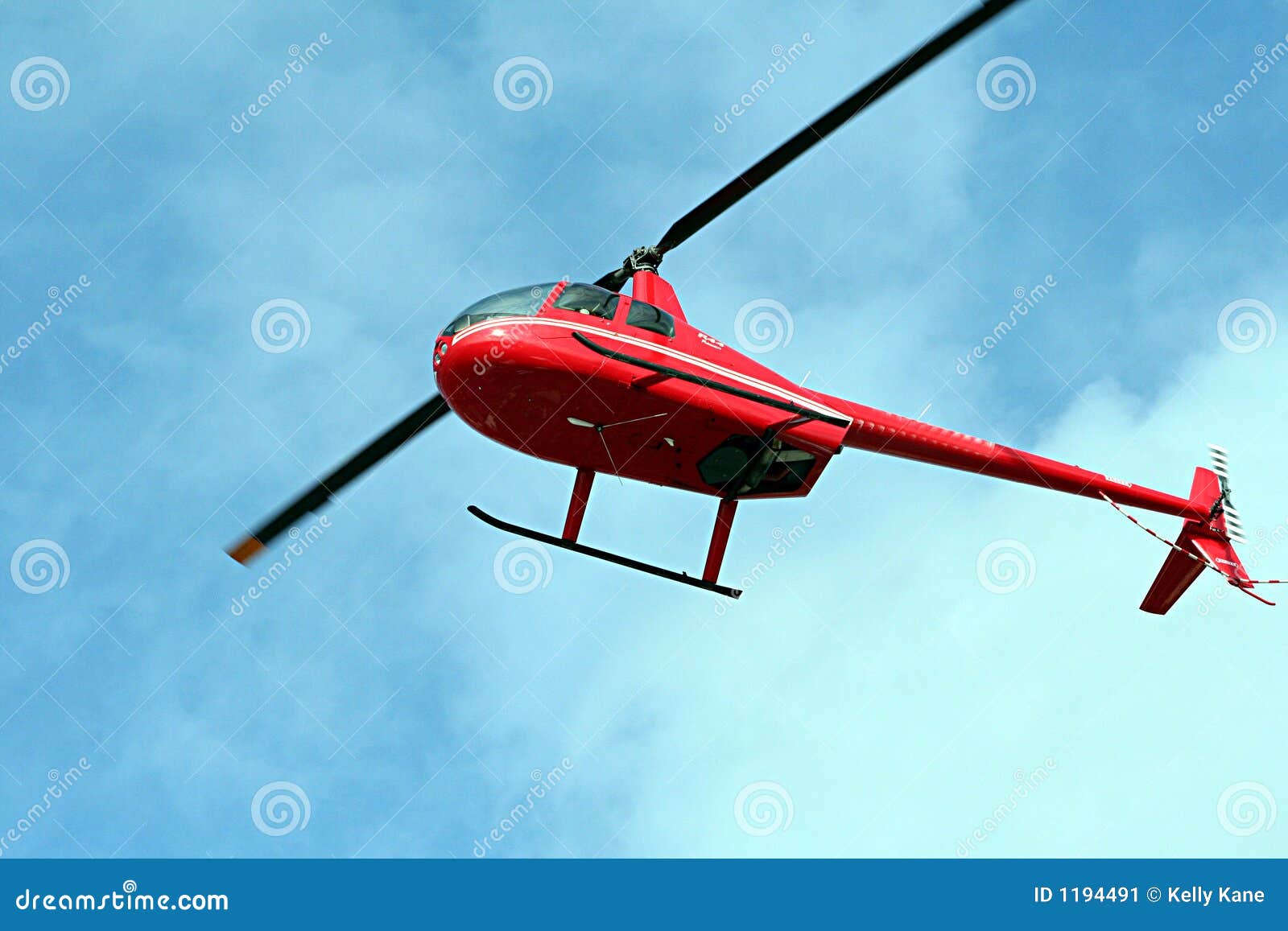 Red Helicopter stock image. Image of transportation, pilot - 1194491
