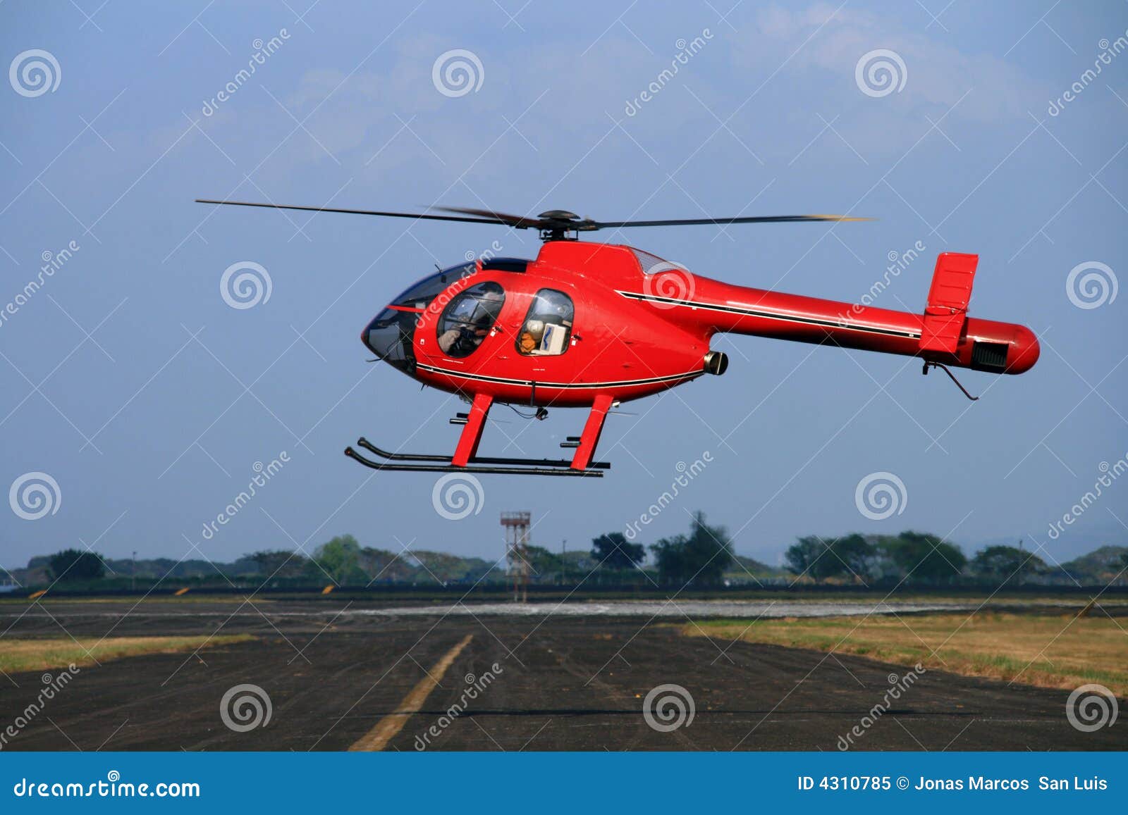 Red helipcopter 1 stock image. Image of brave, chopper - 4310785