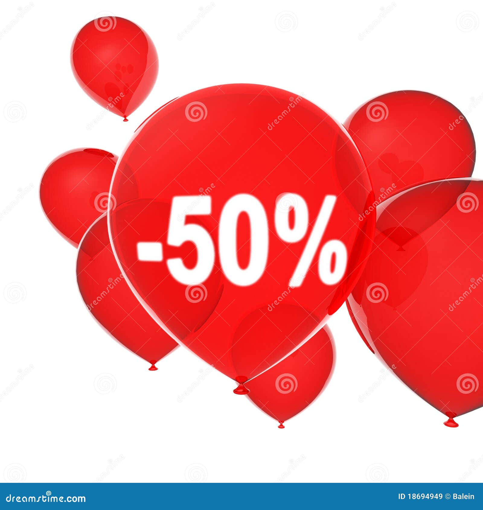 Red helium balloons stock illustration. Illustration of render - 18694949