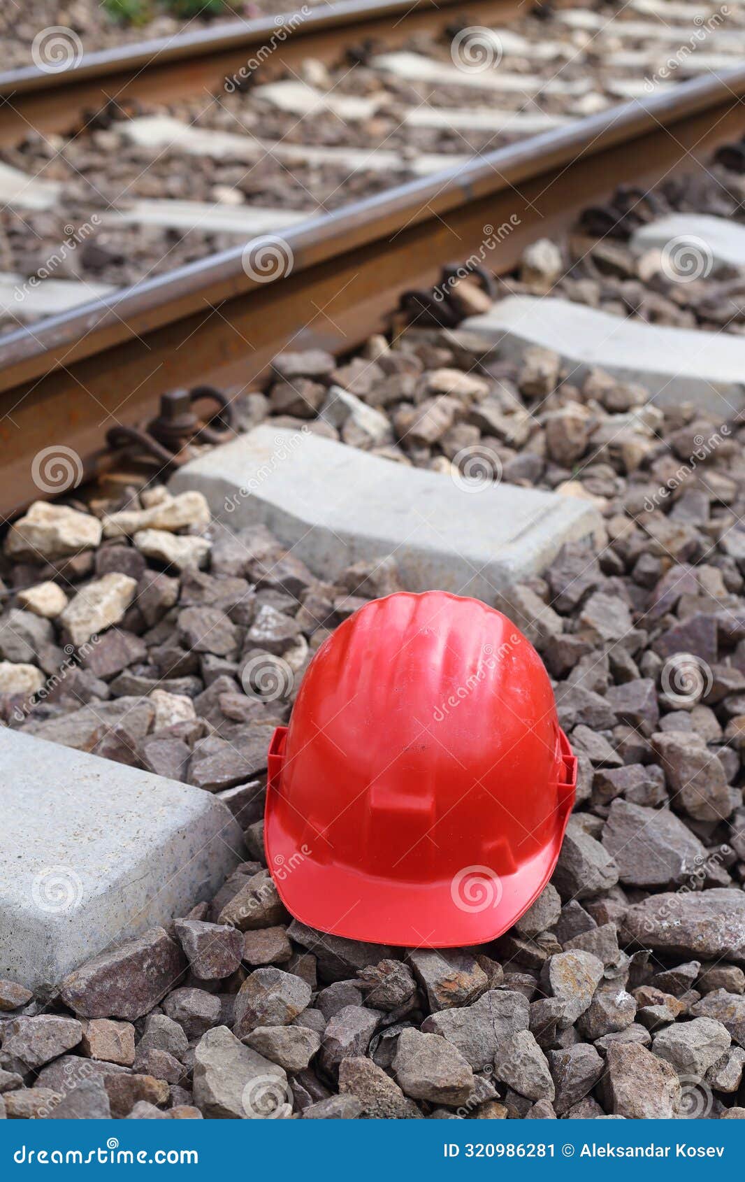 Red helmet on a work site stock image. Image of protect - 320986281