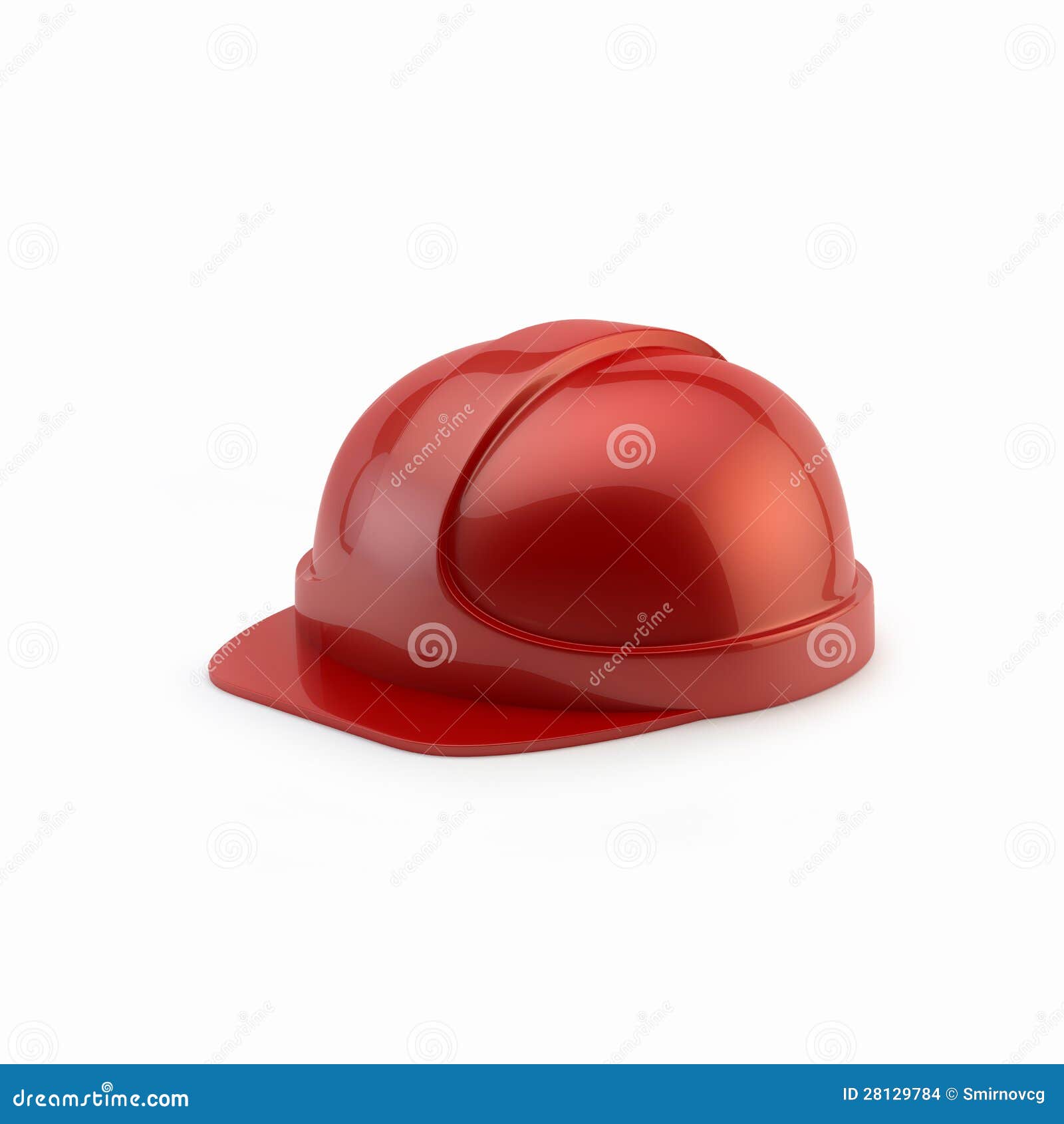 Red Helmet for Workers and Builders Stock Illustration - Illustration ...