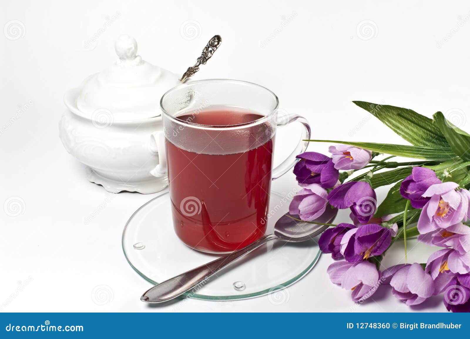 Red herbal tea stock photo. Image of afternoon, supplement - 12748360