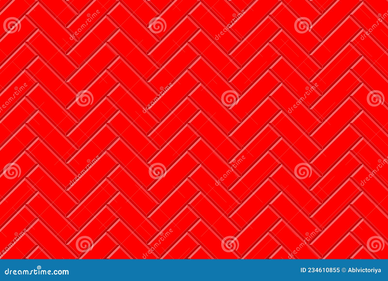 Red Herringbone Subway Tile Seamless Pattern. Stone Or Ceramic Brick Metro Wall Background ...