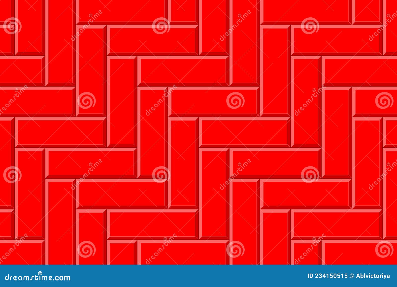 Red Herringbone Tile Seamless Pattern. Kitchen Backsplash, Bathroom ...