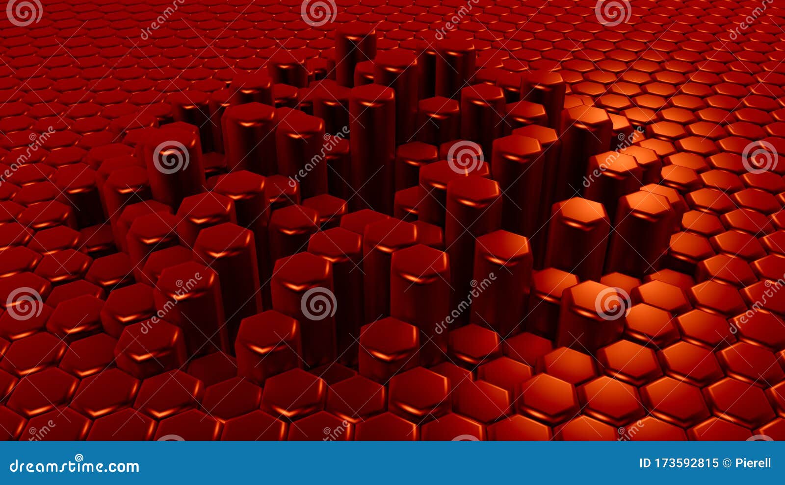 Red Hexagon Background. 3d Illustration, 3d Rendering Stock ...