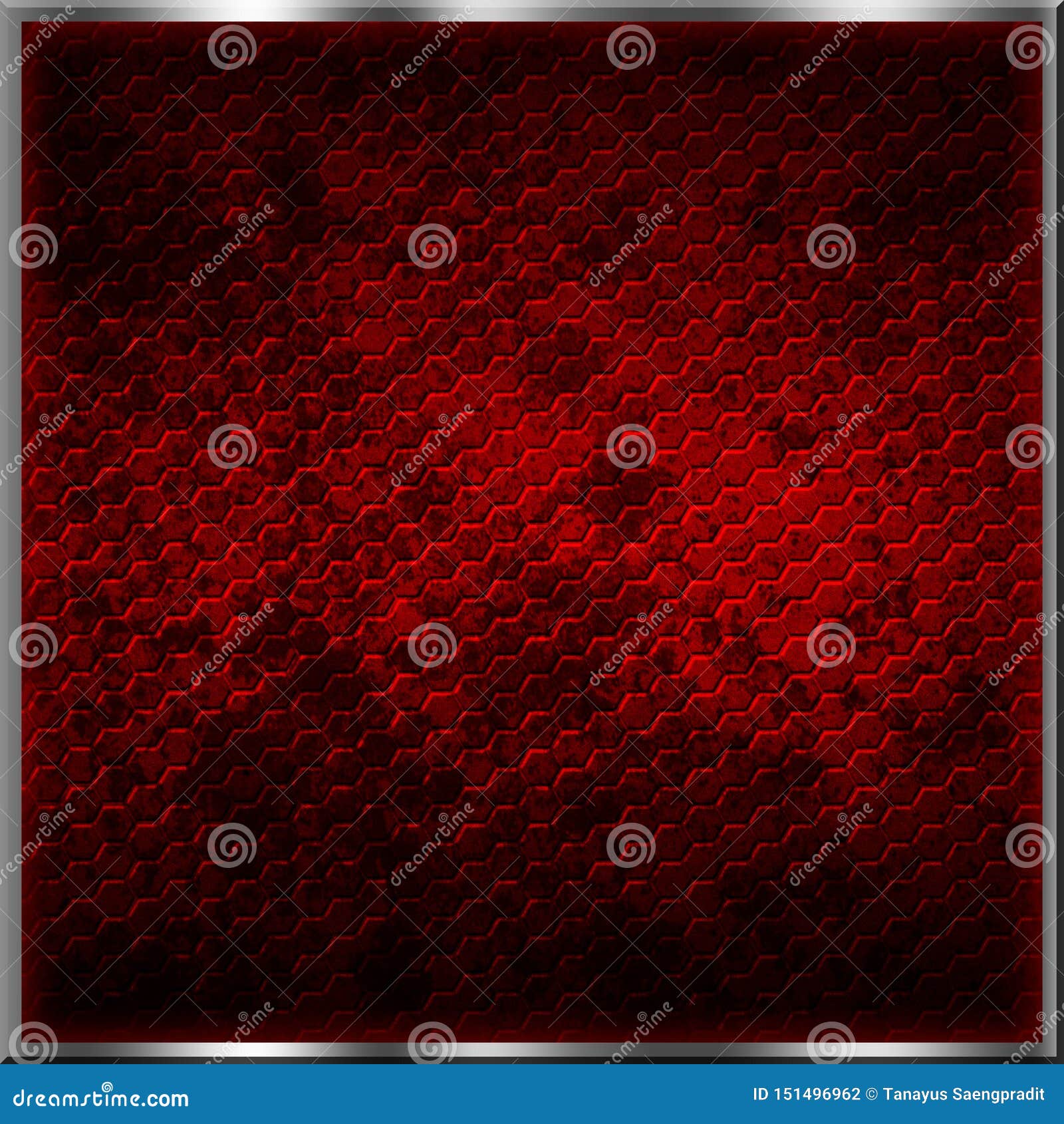 Red Hexagon Background with Real Texture Stock Illustration ...