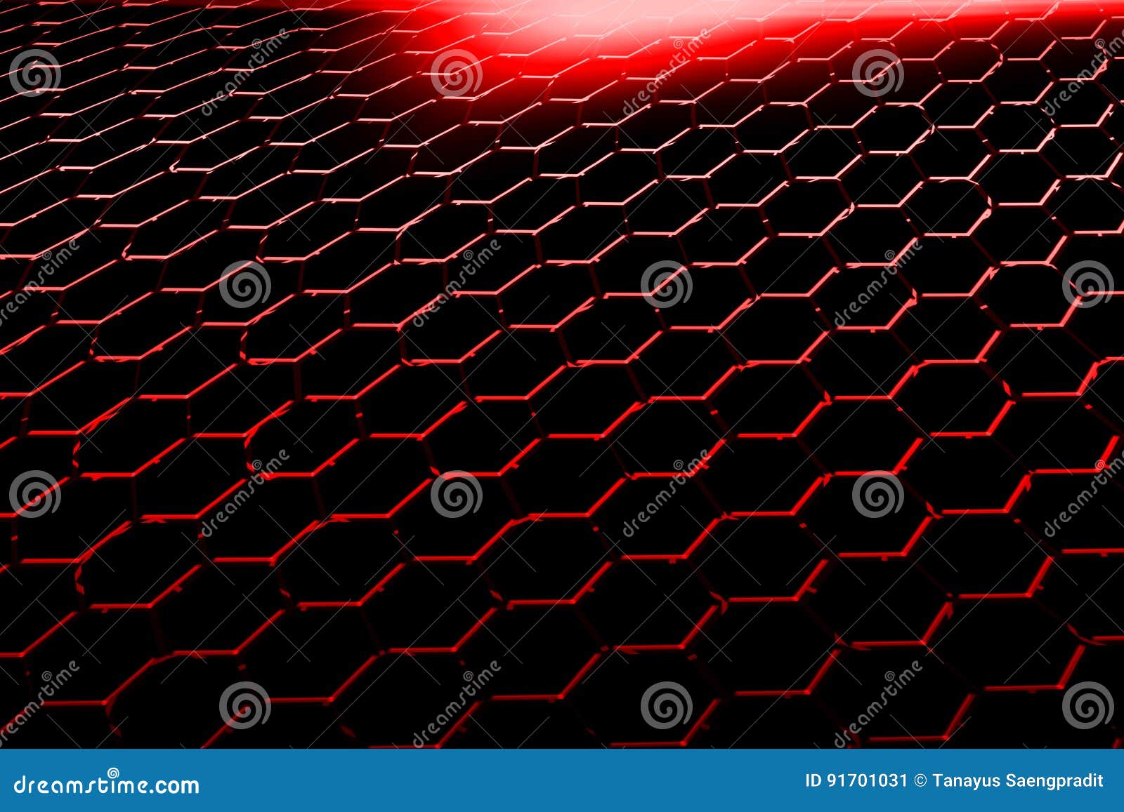 Red Hexagon Background and Texture. Stock Illustration - Illustration ...