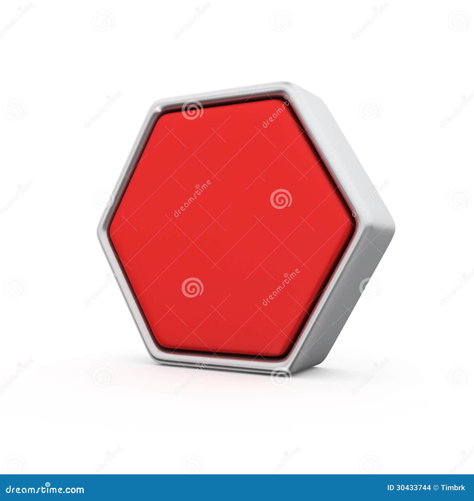 Red hexagon stock illustration. Illustration of hexagonal - 30433744